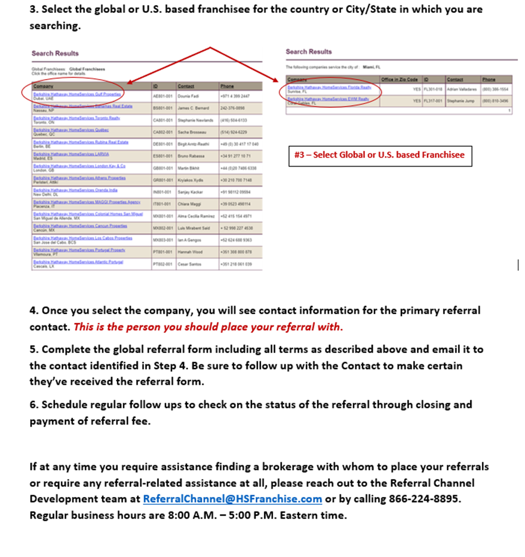 Global Referral Practices